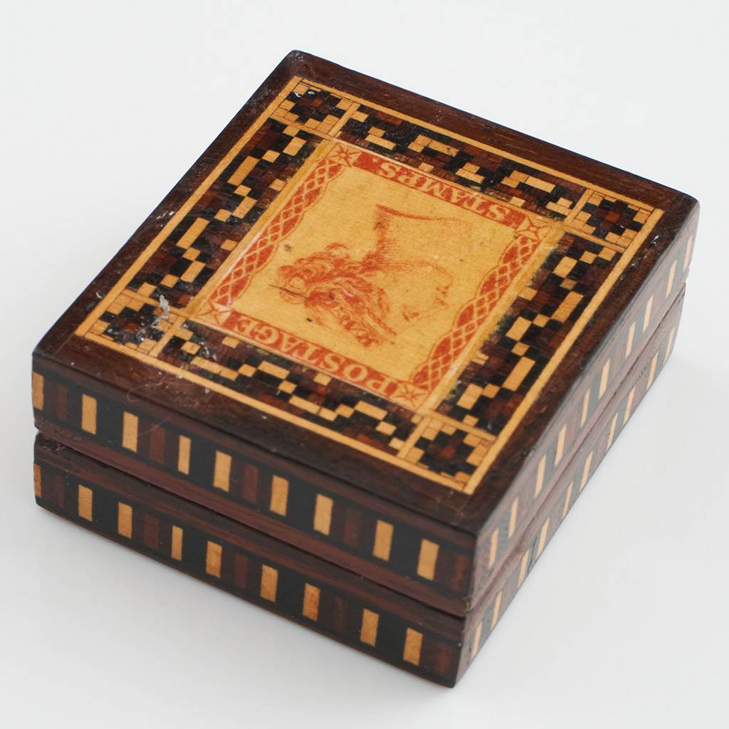Tunbridge Ware Stamp Box c1890