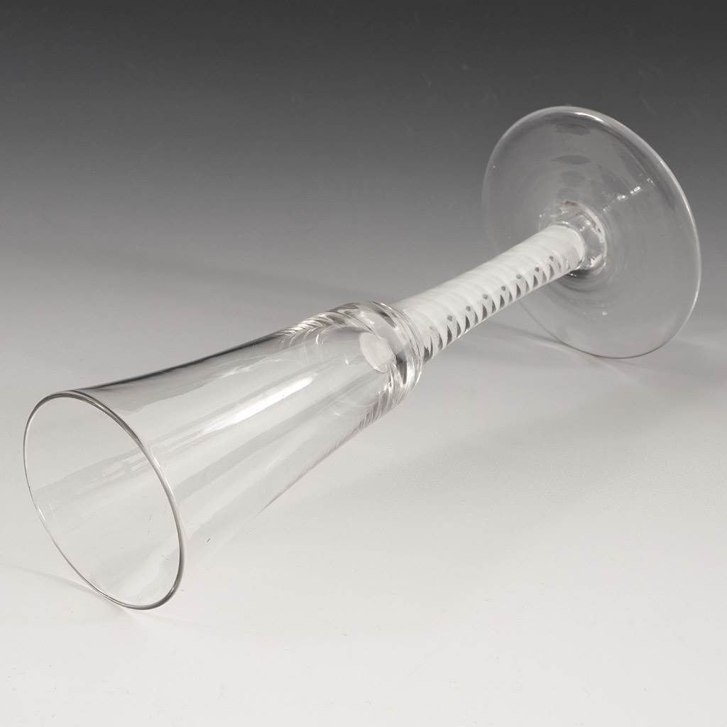 Georgian Ale Glass with Opaque Twist Stem c1760