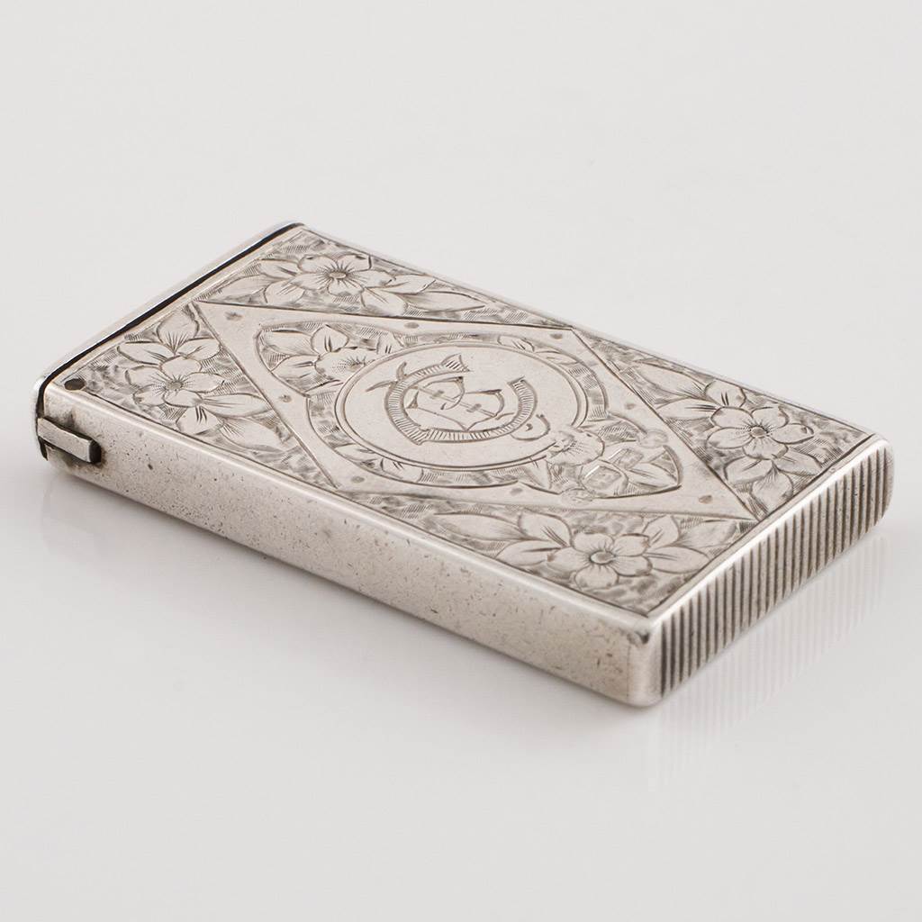 Sterling Silver Vesta Case Birmingham 1884