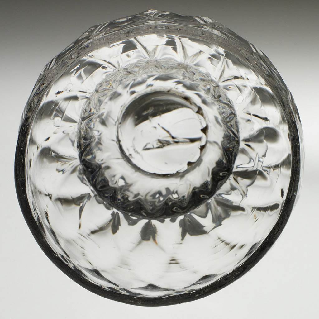 Pair of Honeycomb Moulded Monteith or Bonnet Glasses c1780