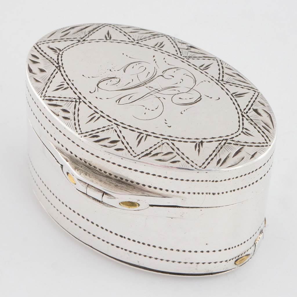 Samuel Pemberton Sterling Silver Nutmeg Grater Birmingham 1800
