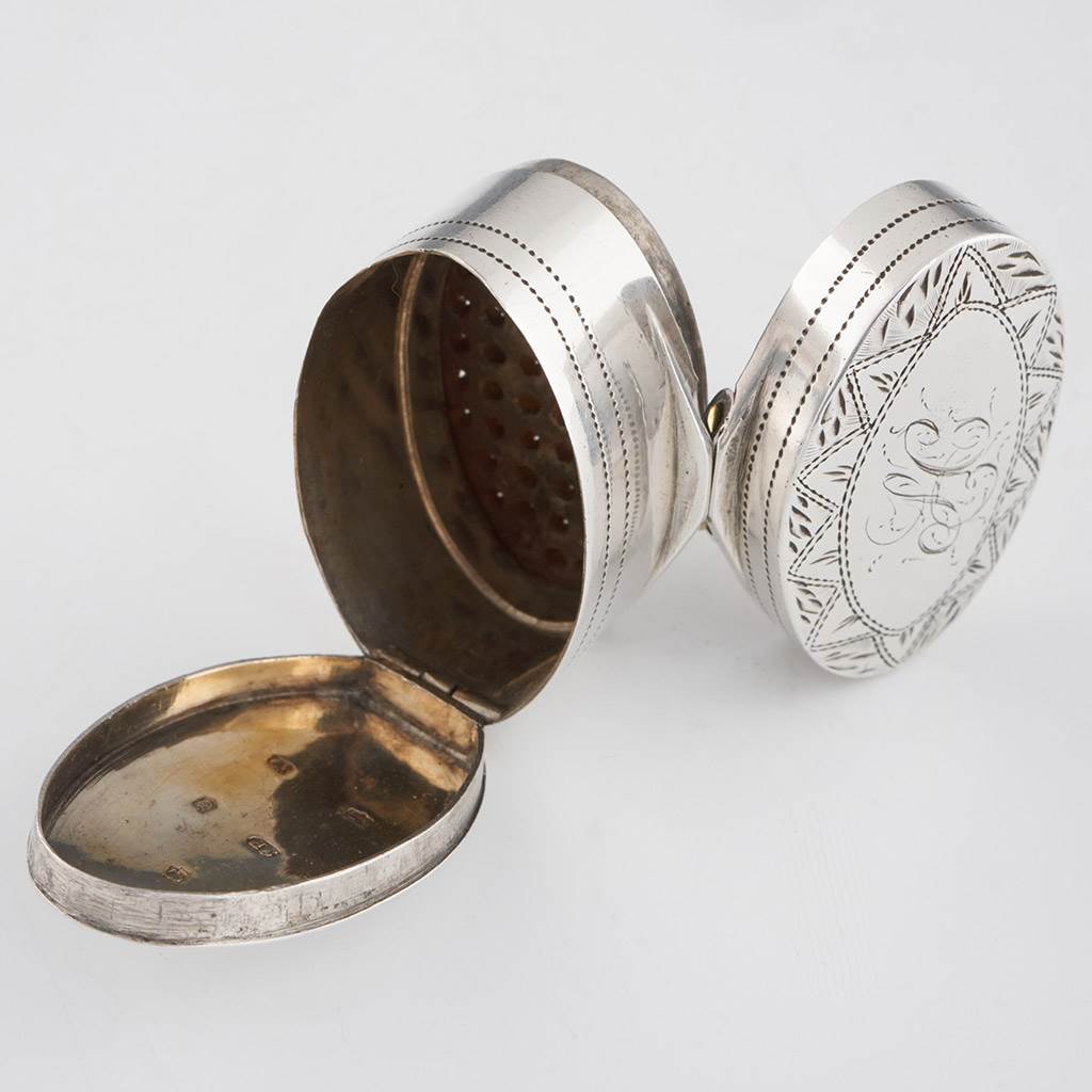 Samuel Pemberton Sterling Silver Nutmeg Grater Birmingham 1800