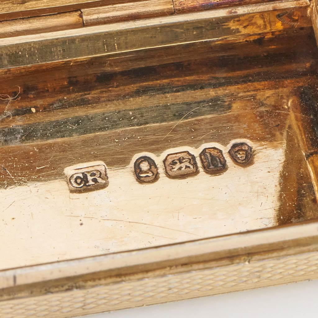 Parcel Gilt Sterling Silver Miniature Vinaigrette Charles Rawlings ...