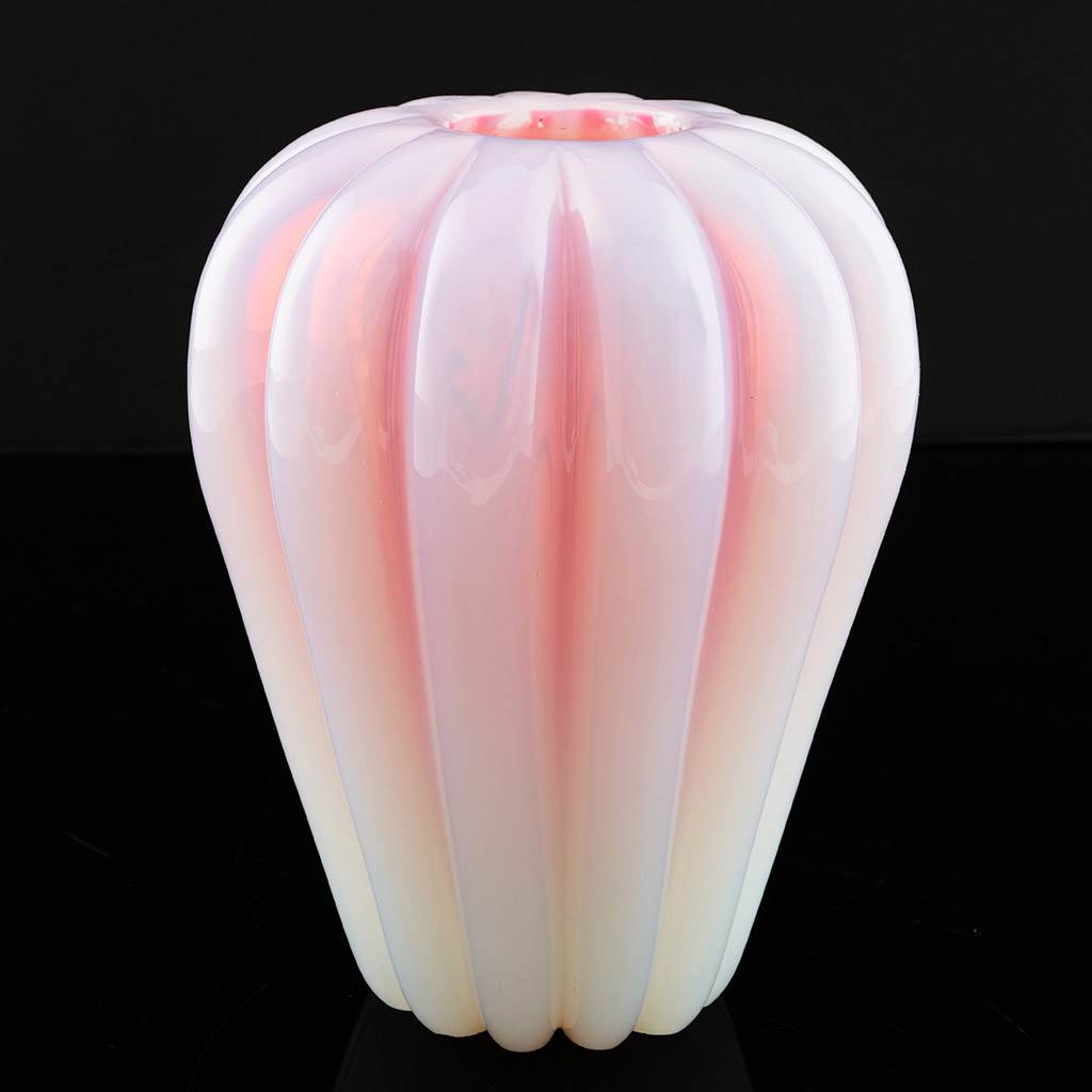 Archimede Seguso Opaline Murano Glass Vase c1960