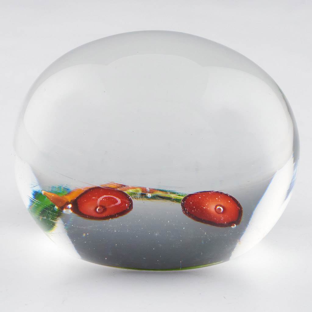 Antique St Louis Paperweight – Two Cherry c1850