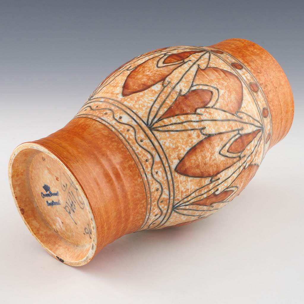 Charlotte Rhead ‘Lotus Leaves’ Vase for A J Richardson c1933