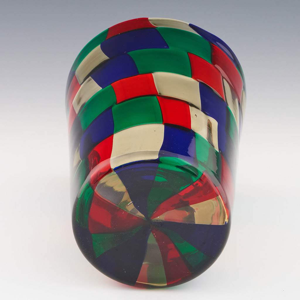 Fulvio Bianconi Venini Pezzato Parigi Vase c1960