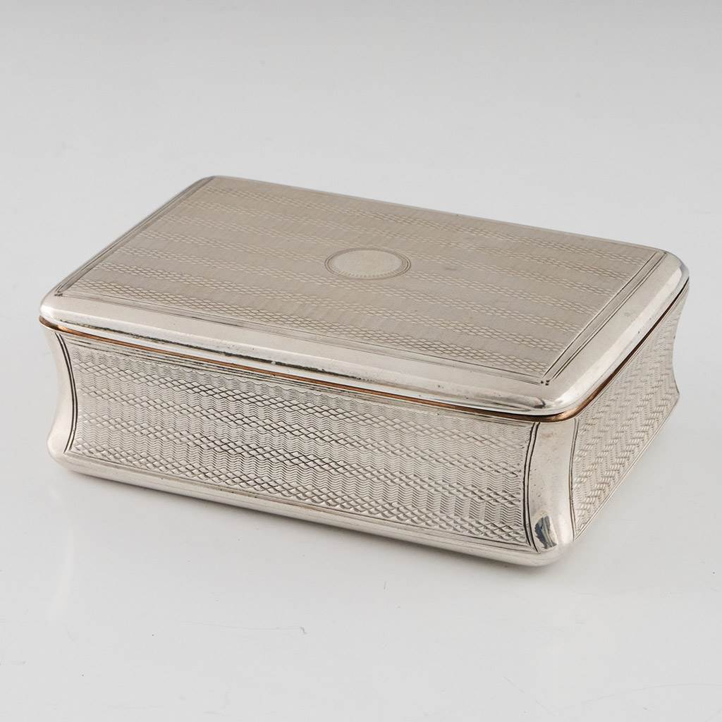 Sterling Silver Table Snuff Box London 1811