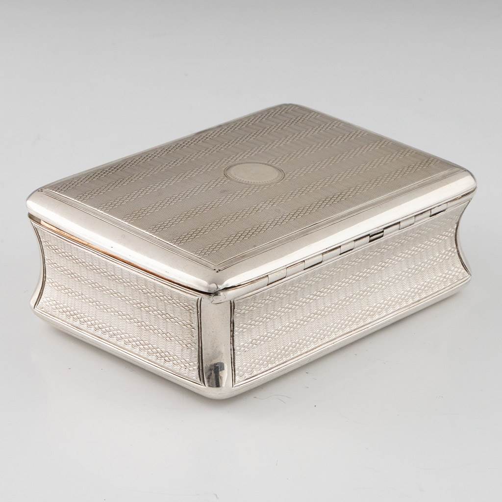 Sterling Silver Table Snuff Box London 1811