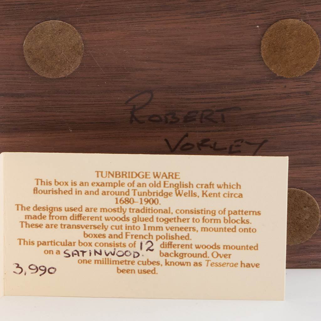 Robert Vorley Tunbridge Ware Jewellery Box 2022