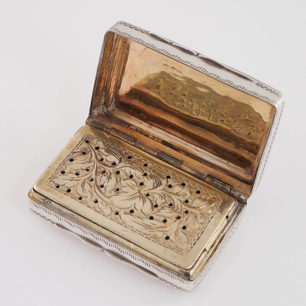 Edward Smith Sterling Silver Vinaigrette Birmingham 1831