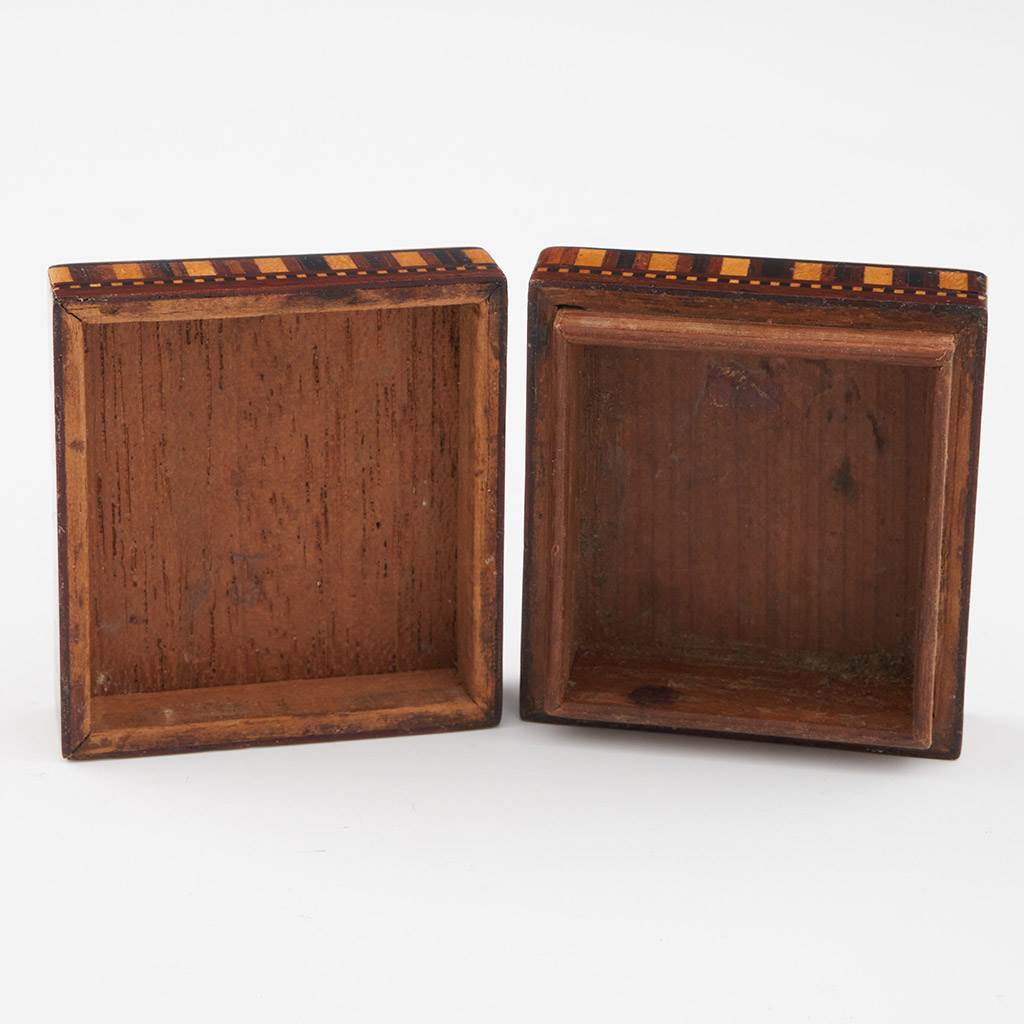 Tunbridge Ware Stamp Box c1850