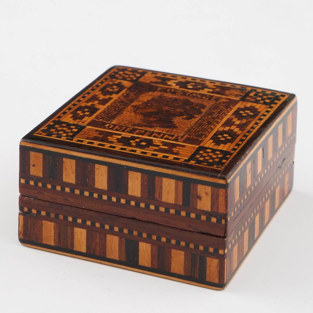 Tunbridge Ware Stamp Box c1850