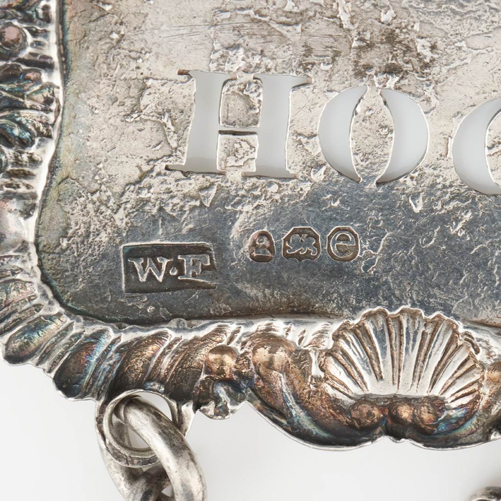 Sterling Silver Wine Label for Hock London 1820 - 18th century Georgian ...