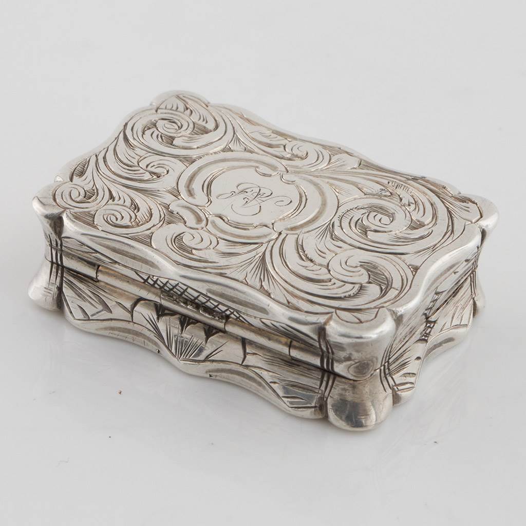 Edward Smith Sterling Silver Vinaigrette Birmingham 1856