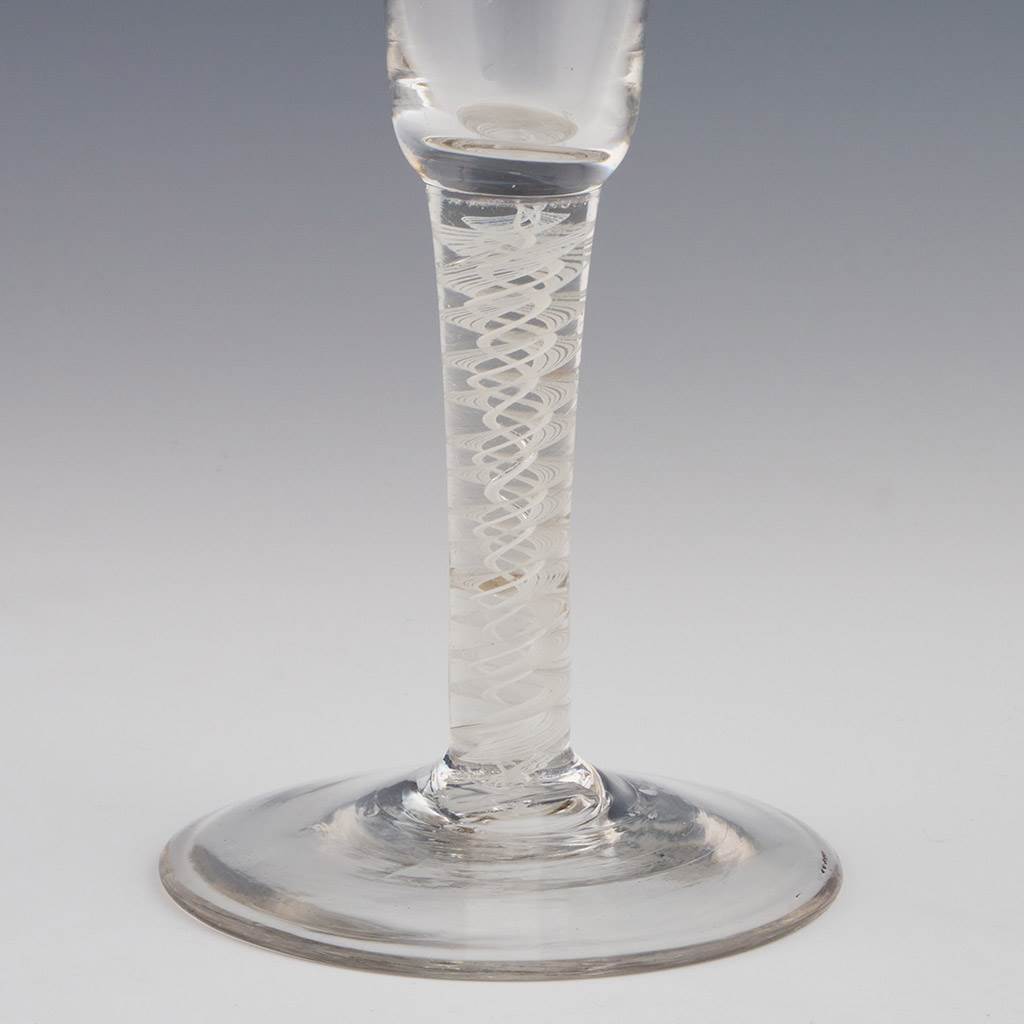 Single Series Opaque Twist Ratafia Glass c1760