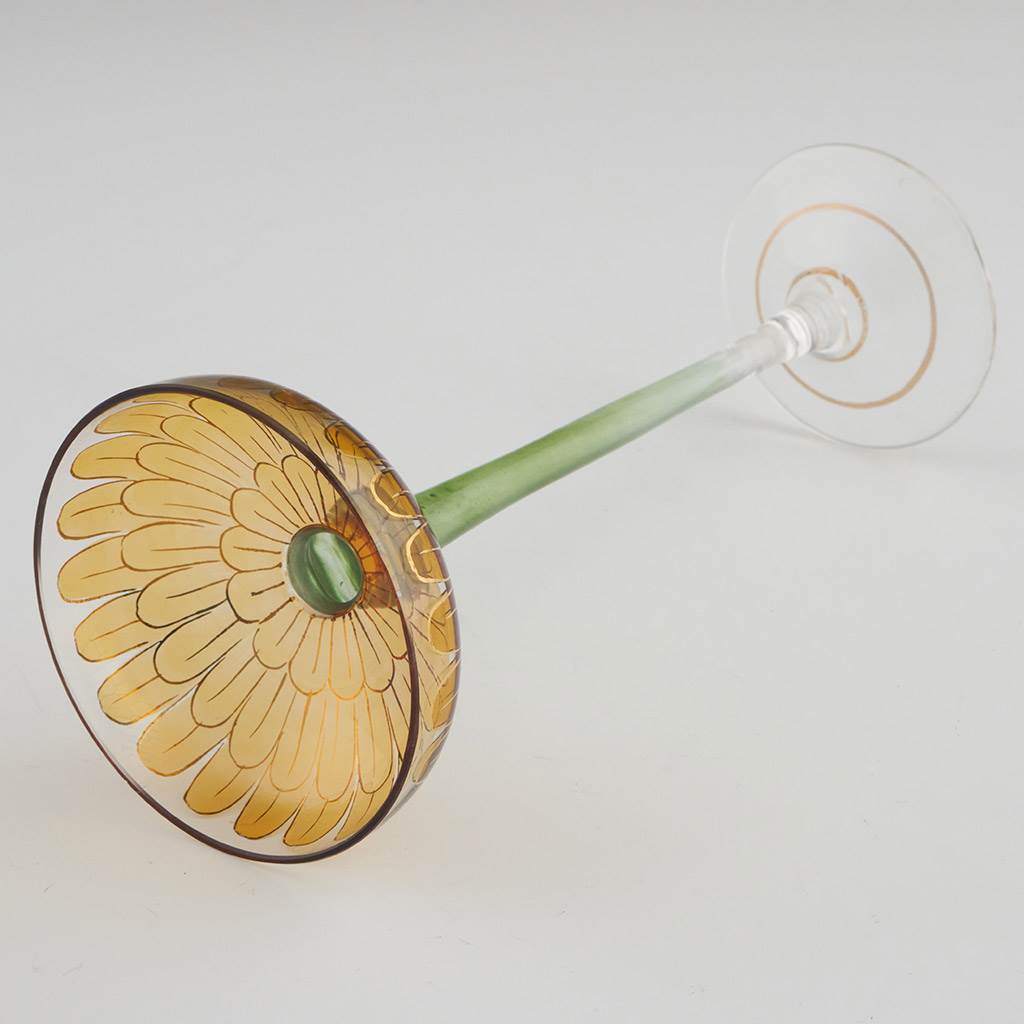 Fritz Heckert Liqueur Glass Designed by Ludwig Sutterlin c1904