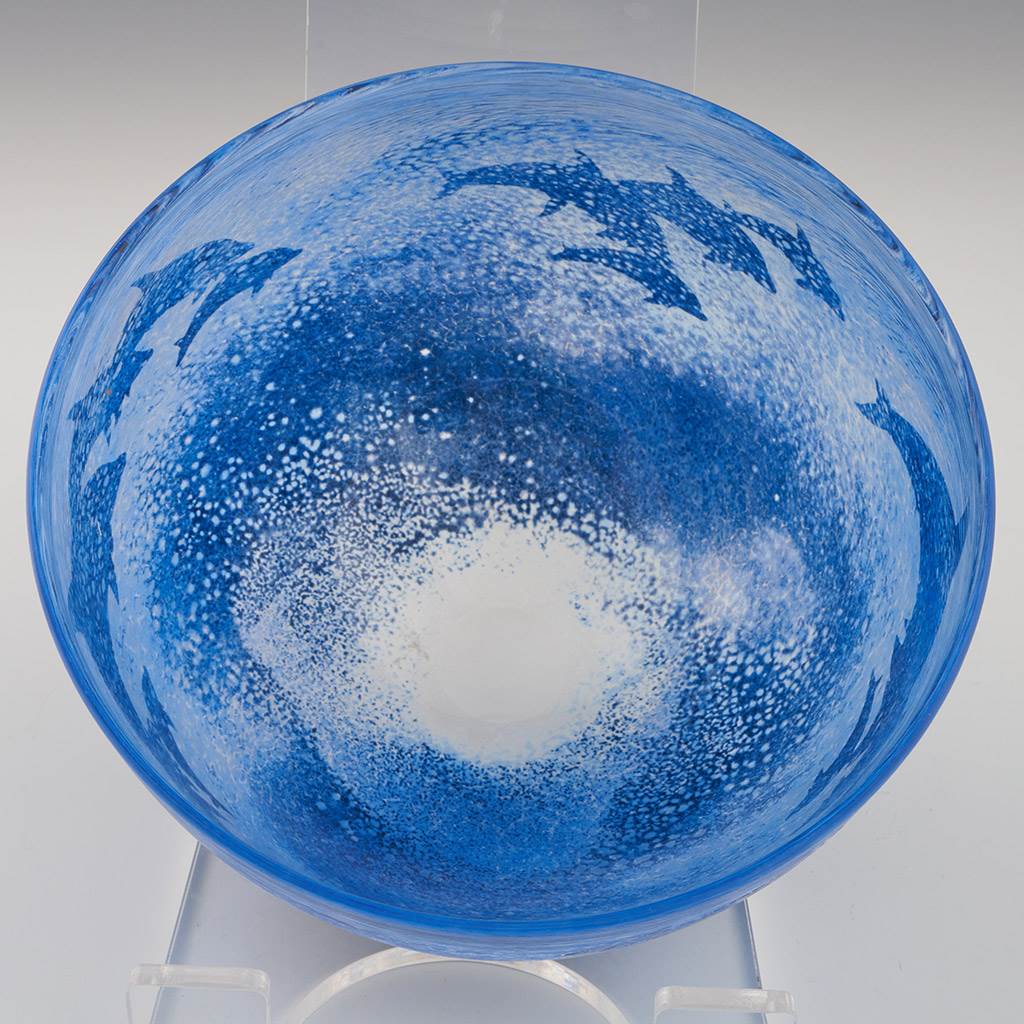 Malcolm Sutcliffe Studio Glass Bowl c1995
