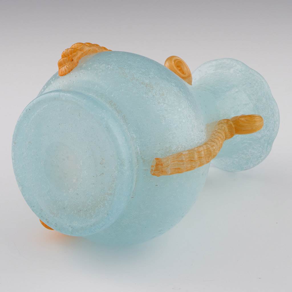 Skrdlovice Emmanuel Beranek Antique Glass Vase 1946