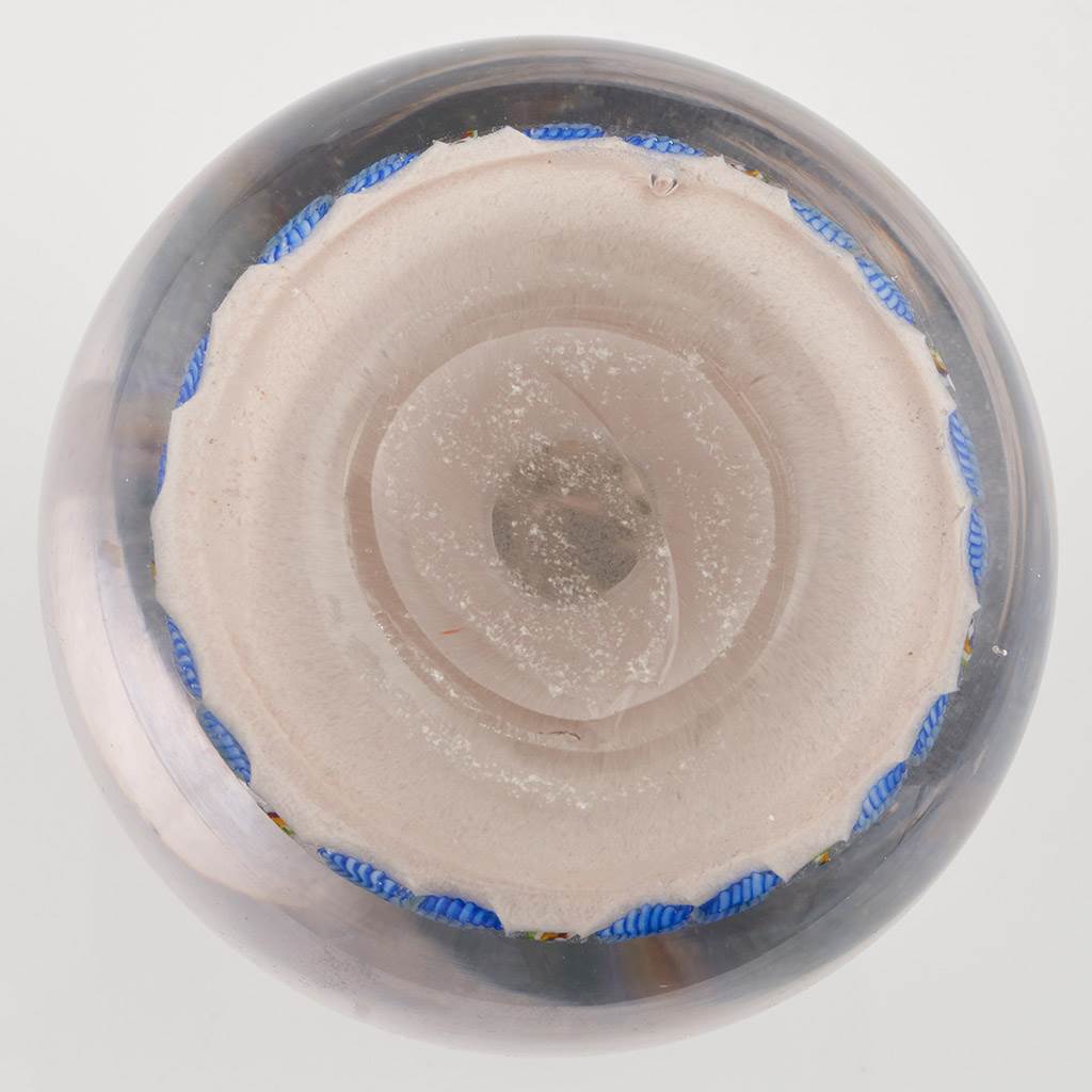 Vasart Nine Spoke Radial Paperweight c1960