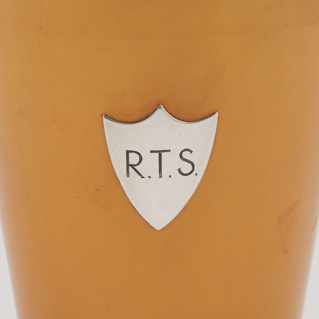 Scottish Silver Topped Horn Beaker Edinburgh 1938