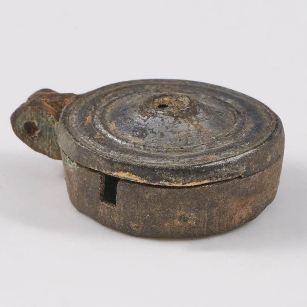 Romano Celtic Silvered Bronze Seal Security Box 1st to 2nd Century