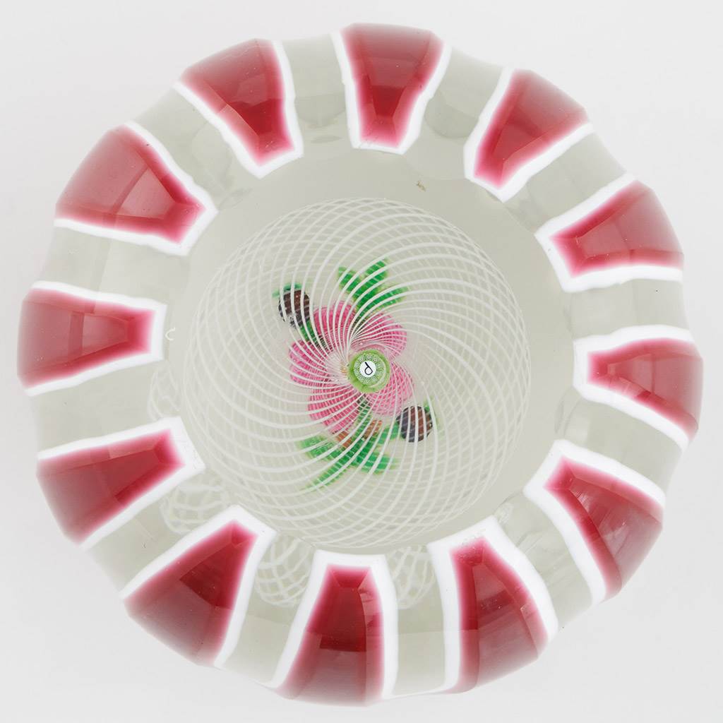 Perthshire Paperweight Ruby Double Overlay 1984G