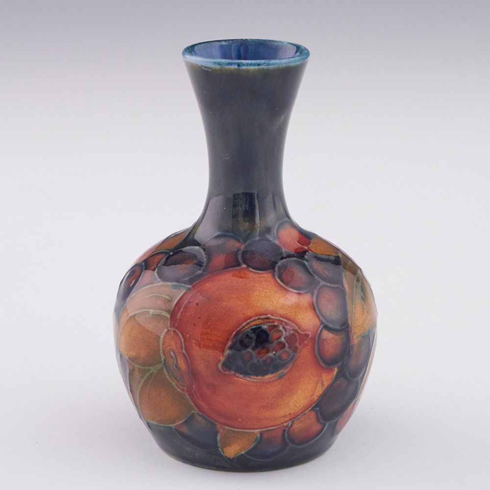 William Moorcroft Pomegranate Pattern Miniature Vase c1930