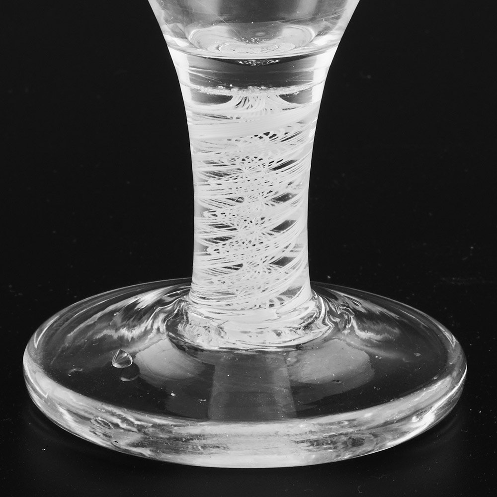 Georgian Firing Glass with Opaque Twist Stem c1760