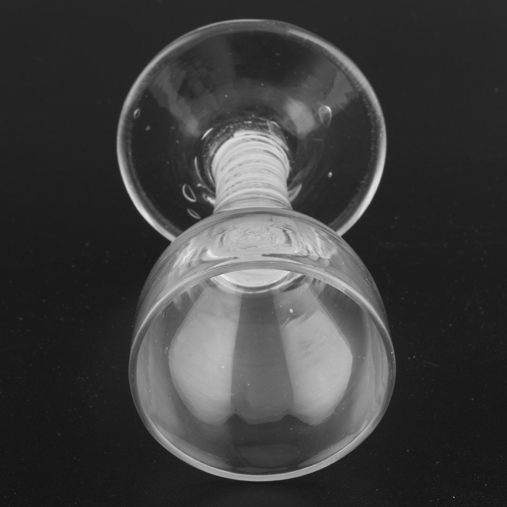 Georgian Firing Glass with Opaque Twist Stem c1760