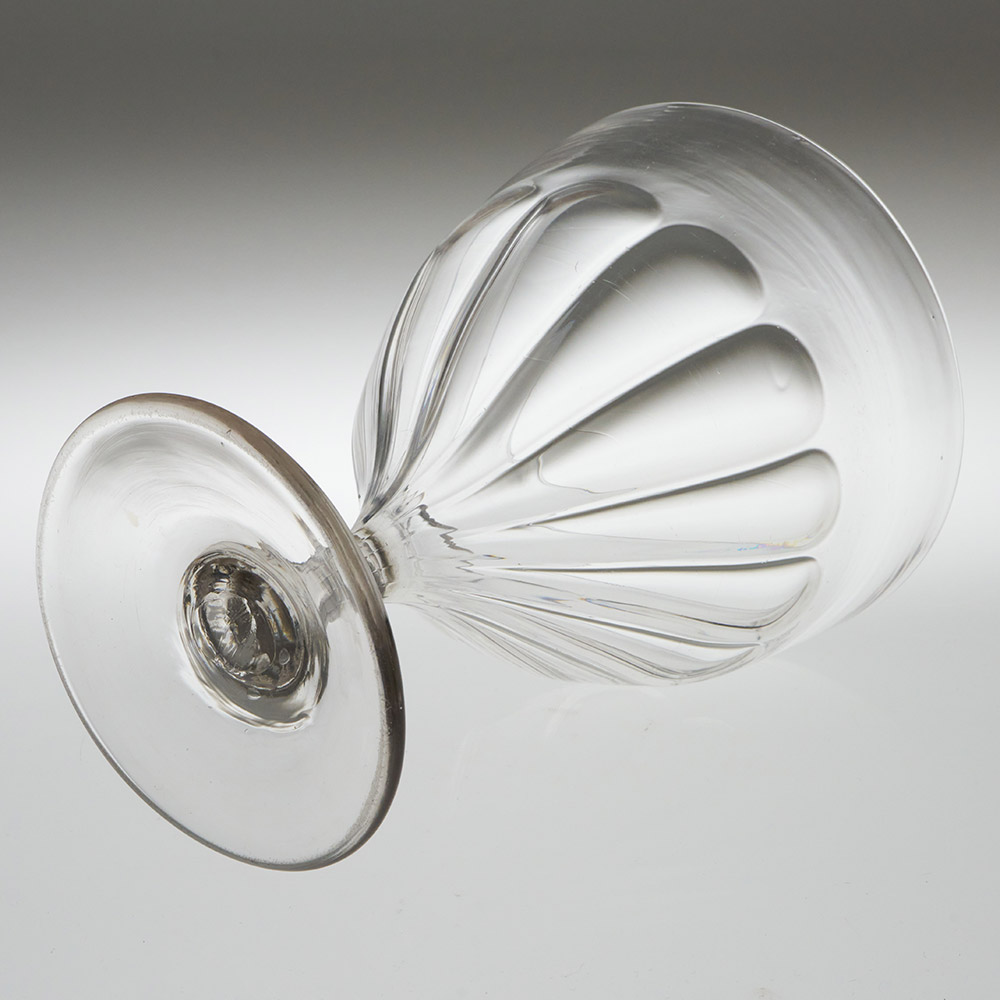 Georgian Rummer Glass With Petal Moulding C1780