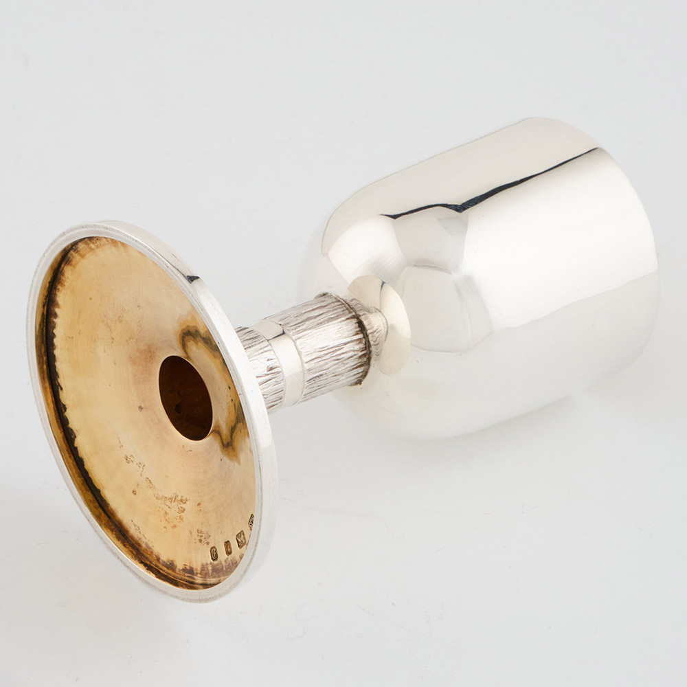 Pair of Silver Goblets Roger John Squires London 1978