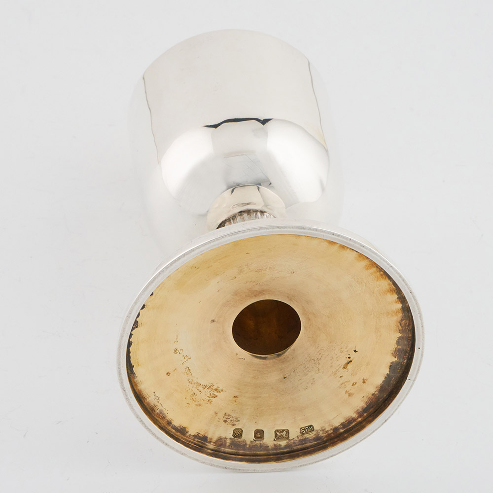 Pair of Silver Goblets Roger John Squires London 1978