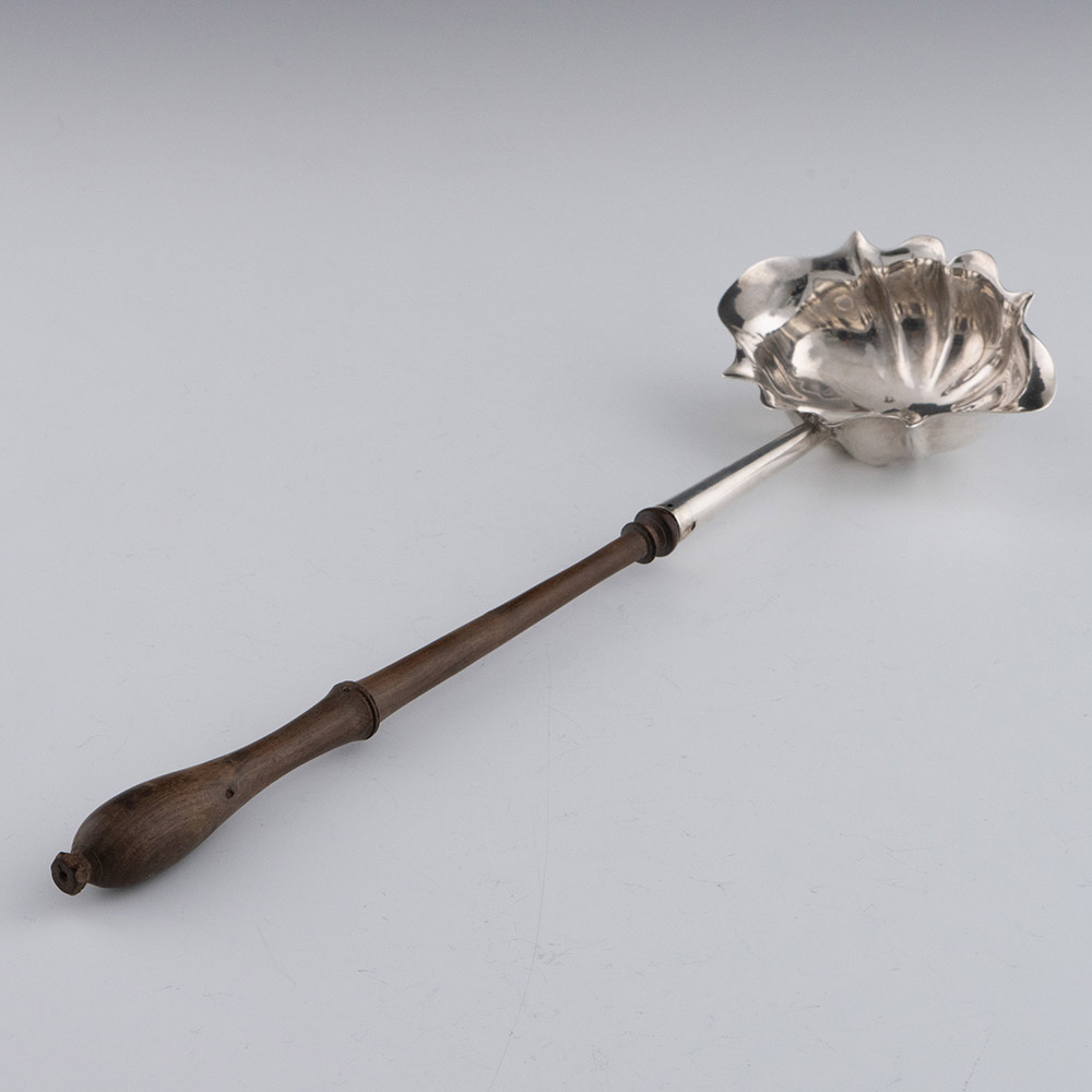 Georgian Silver Toddy Ladle with Turned Handle London 1751