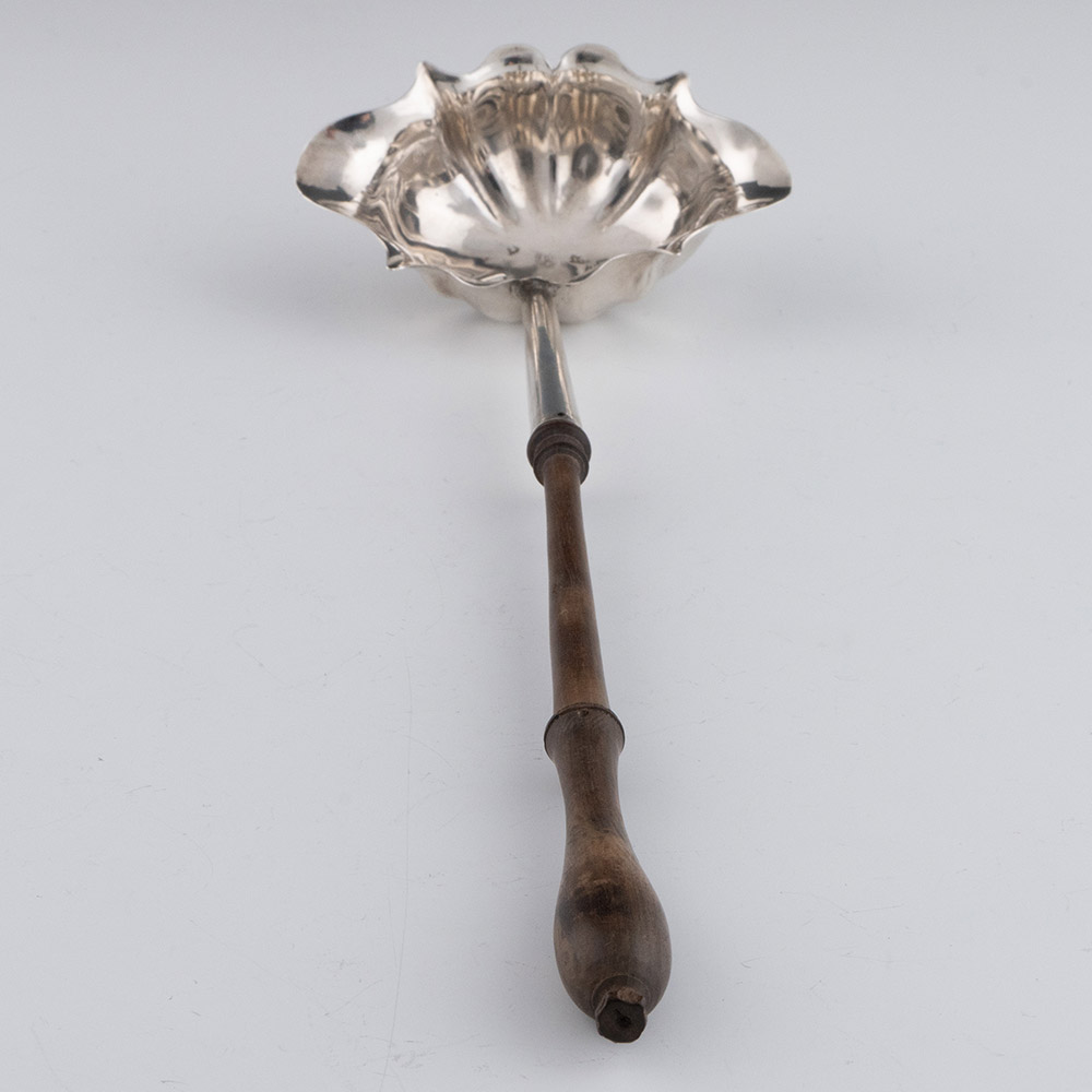 Georgian Silver Toddy Ladle with Turned Handle London 1751