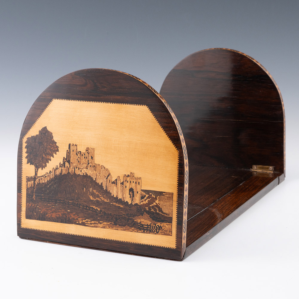 Tunbridge Ware Book Slide Battle Abbey and Dover Castle c1860