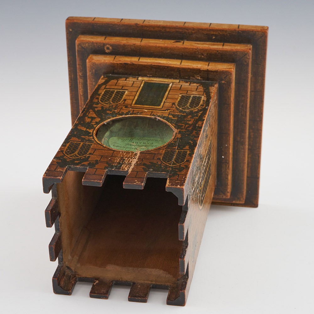 Very Rare Tunbridge Ware Fob Watch Stand by James Friend c1825