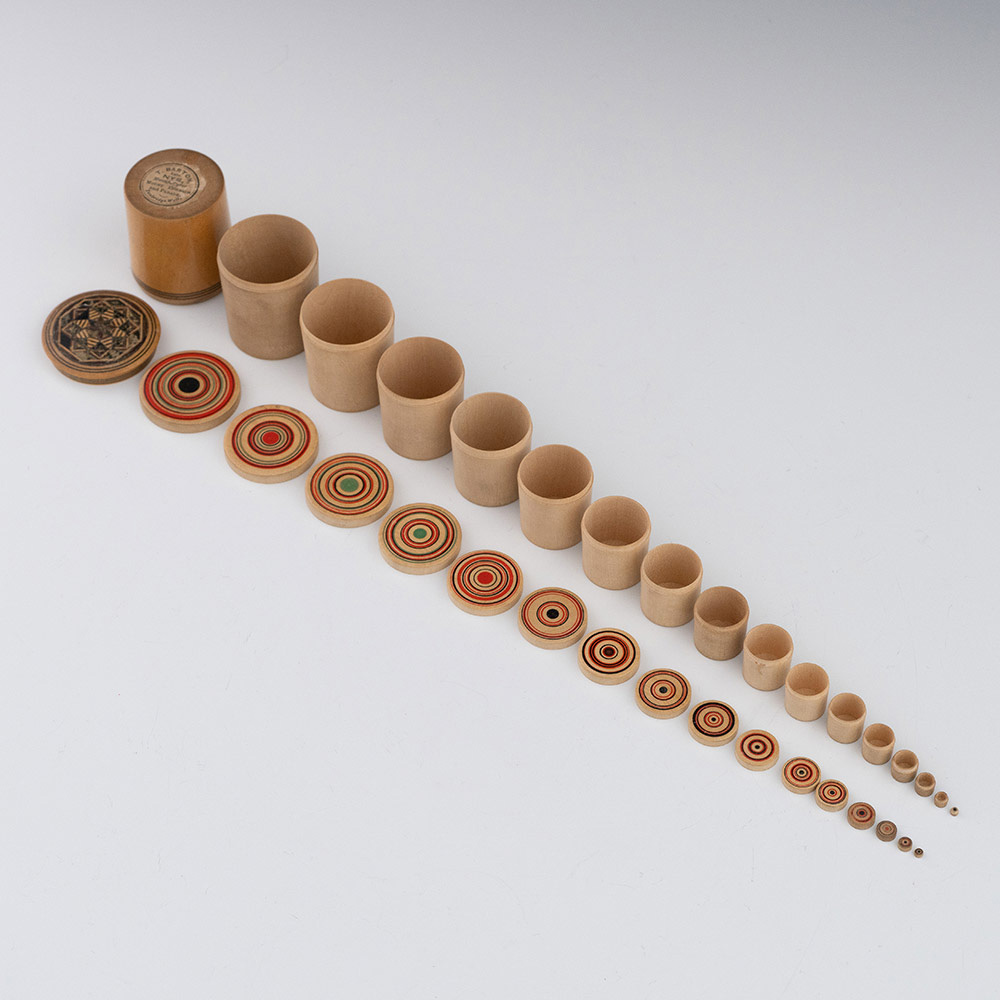 Unusual Tunbridge Ware Russian Doll Box Thomas Barton c1870