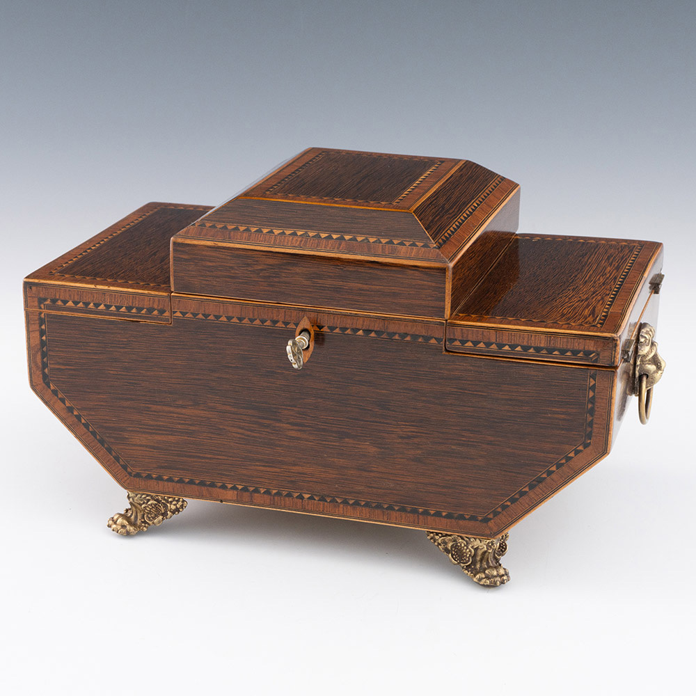 Fine Regency Jewellery Box of Boat Form c1805