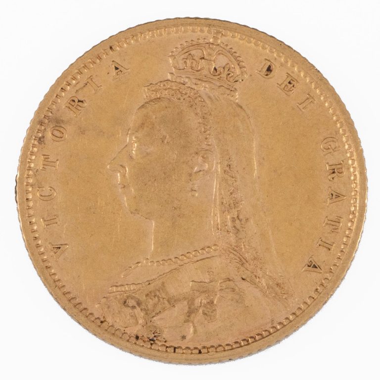 Victoria Gold Half Sovereign Jubilee Head Shield Back Type 1892