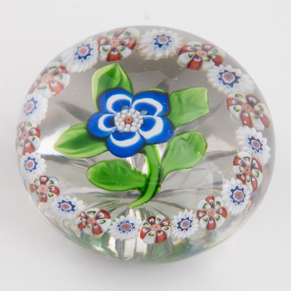 Baccarat Paperweight Primrose And Millefiori c1850