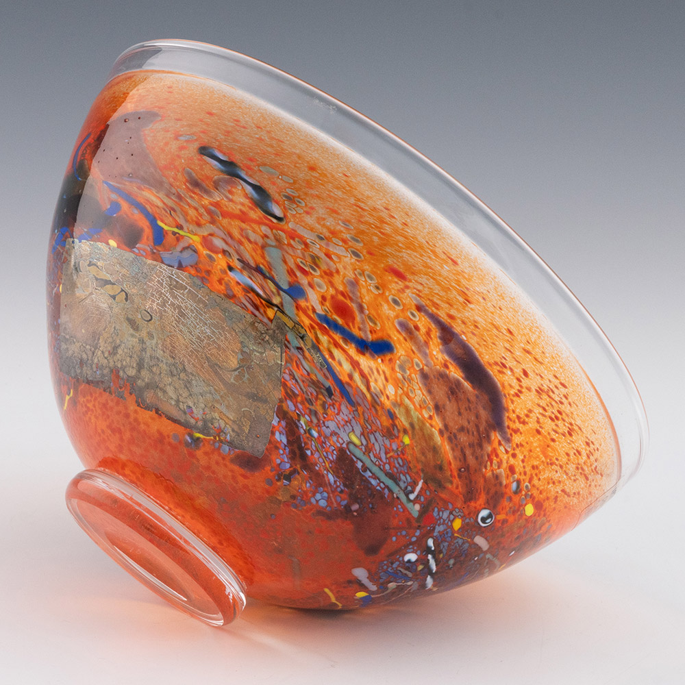 Bertil Vallien Kosta Boda Satellite Bowl Designed 1992