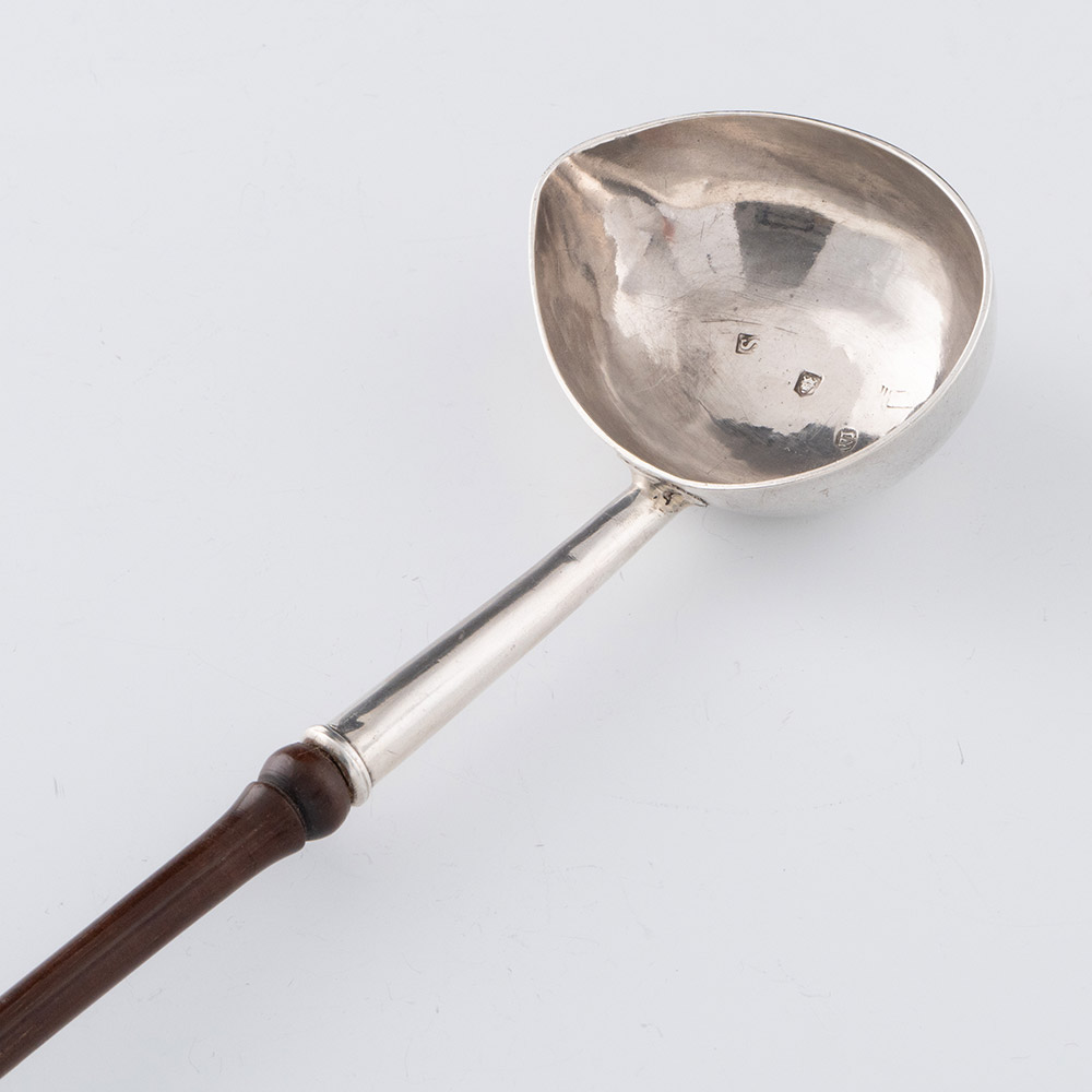 Silver Toddy Ladle with Wooden Handle London 1733