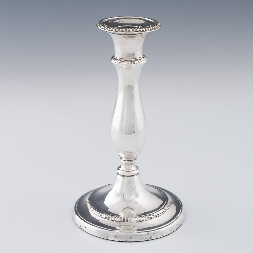 Pair of Regency Silver Candlesticks Sheffield 1811