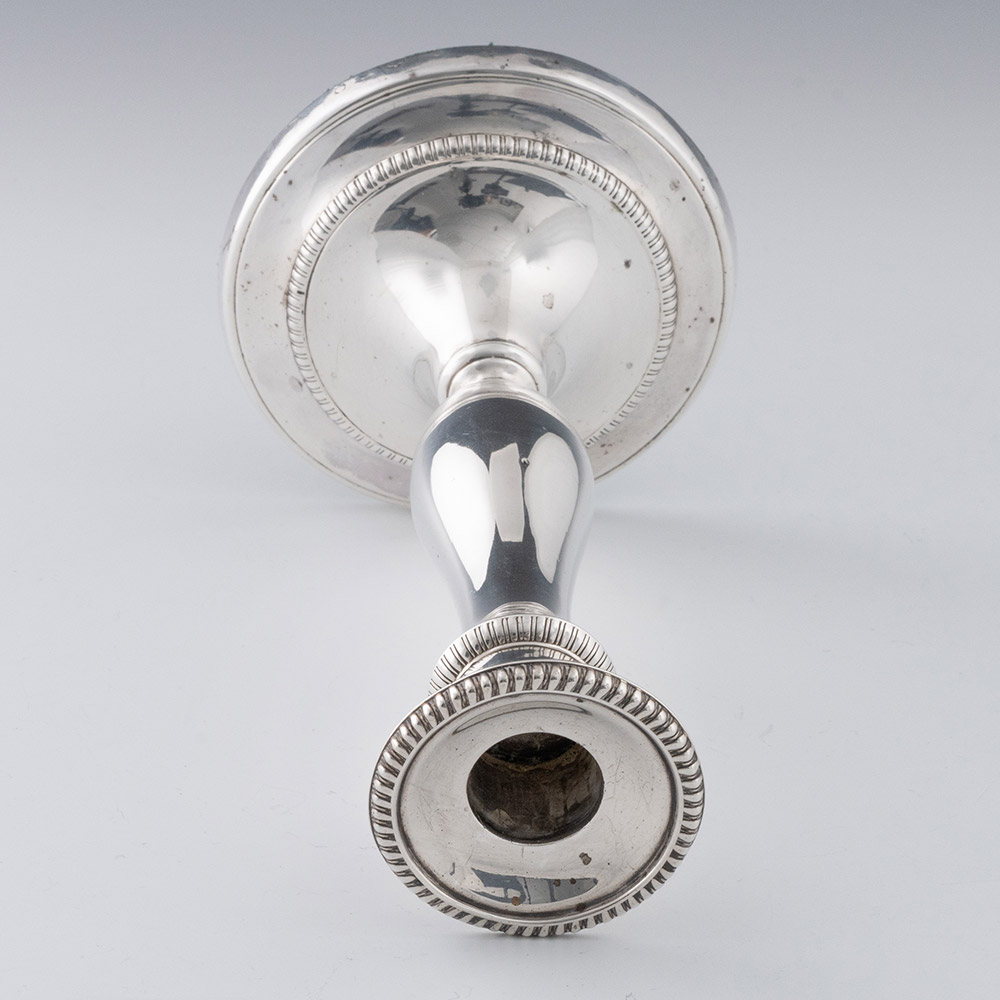 Pair of Regency Silver Candlesticks Sheffield 1811
