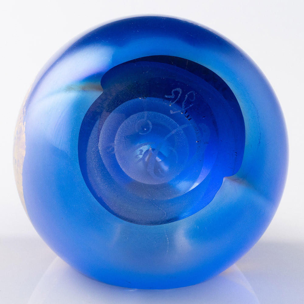 Okra Glass Paperweight J Grainger c1990