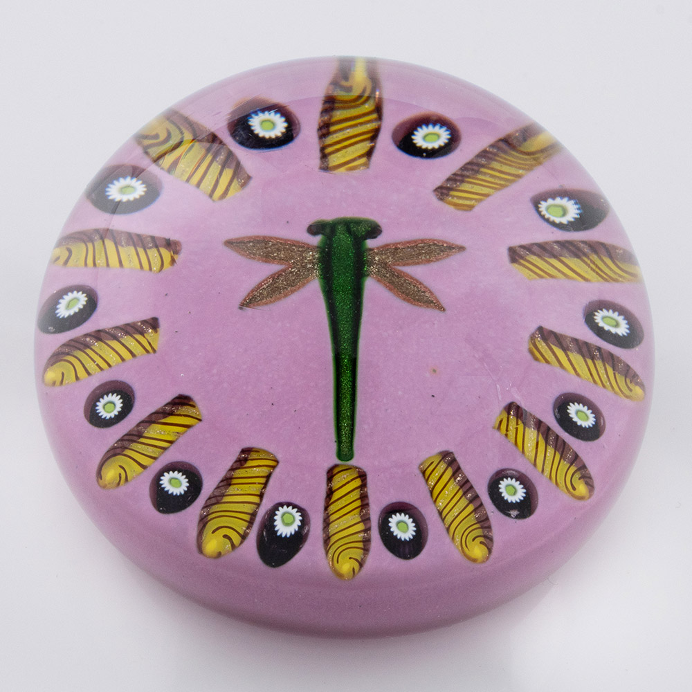 William Manson Senior Paperweight Lampwork Dragonfly 2003