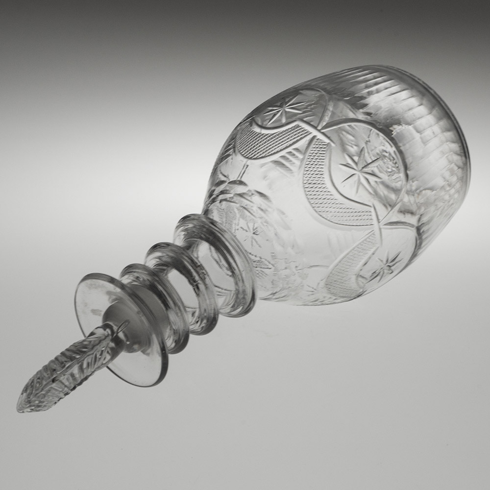 Waterloo Glass Company Prussian Decanter c1820