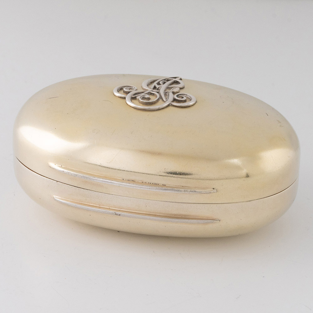 Silver Gilt Tobacco or Snuff Box London 1896