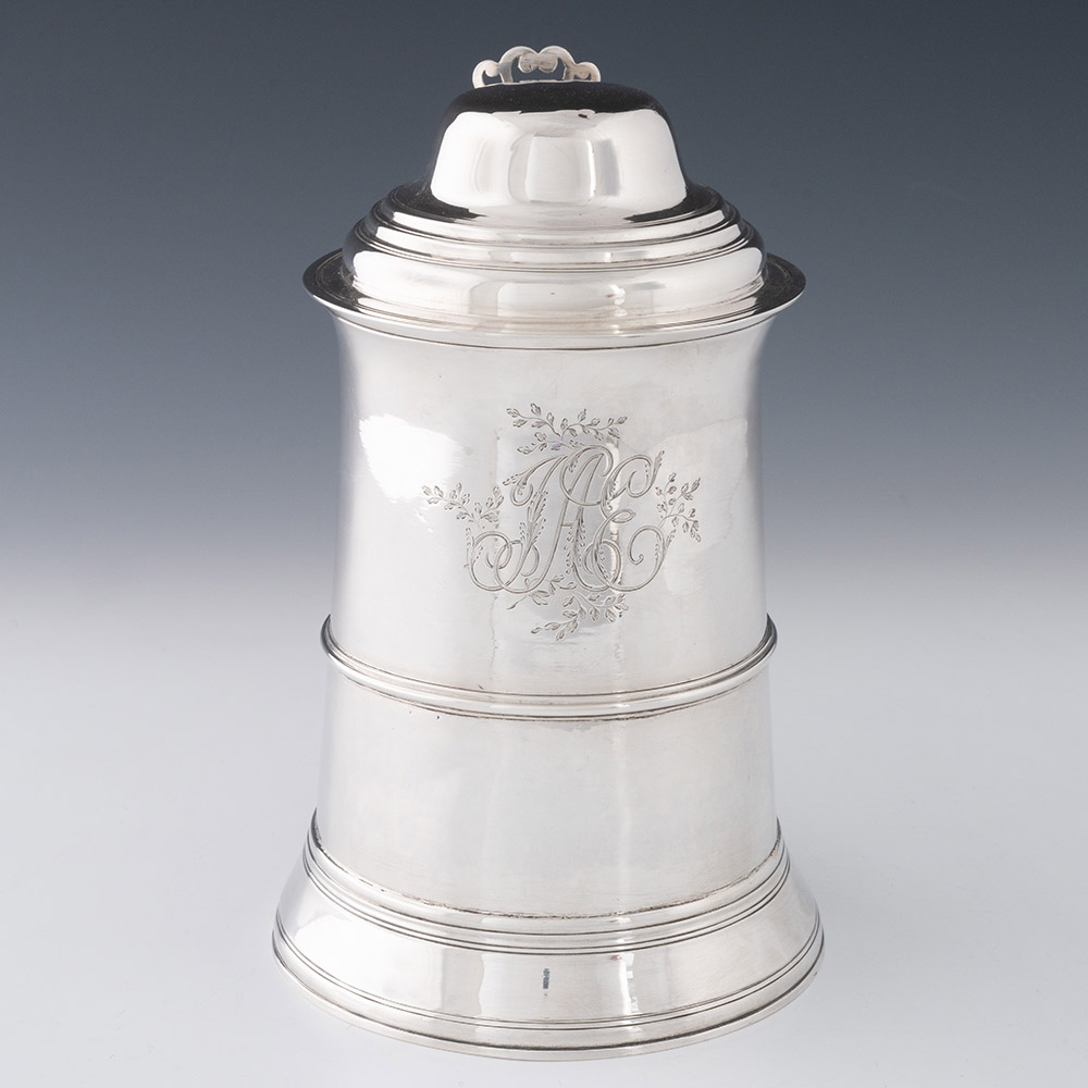 Georgian Silver Lidded Tankard London 1791